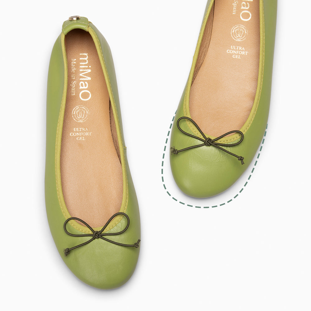 CAMPANILLA - BAILARINA ESTILO BAREFOOT PISTACHO | miMaO