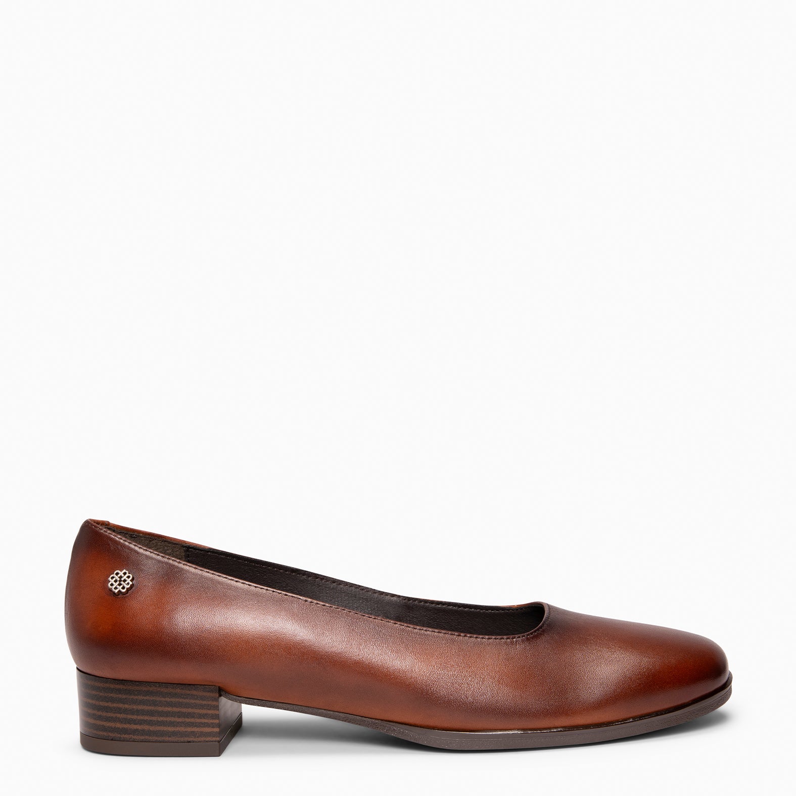 URBAN WIN – BROWN Square urban toe shoes | miMaO