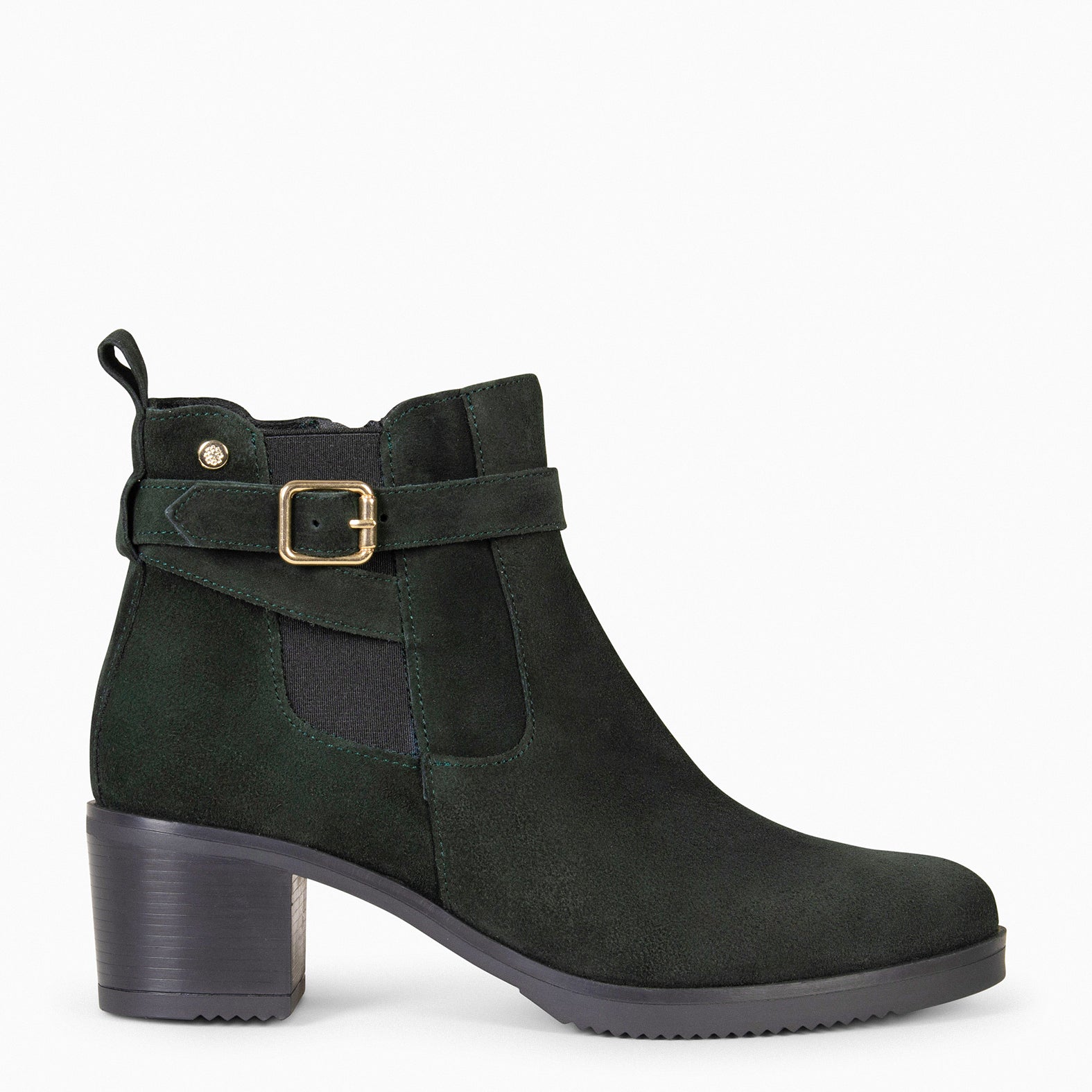 LEMY – BOTINES SERRAJE MUJER VERDE OSCURO | miMaO